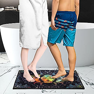Creative Area Rug Carpet Anti-Slip Super Absorbent Carpet Bathroom Door Mat Sun Moon Carpet Home Living Room Bedroom Bathroom Decorative Carpet Plush Carpet with Anti-Slip Backing Carpet 20x31 Inch