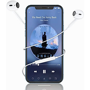 2 Pack for Apple EarPods Headphones with Lightning Connector Wired Earbuds Wired Headphones (Built-in Microphone & Volume Control) Compatible with iPhone 13/12/11 Pro Max/XS/XR/X/7/8 Plus/iPad/iPod