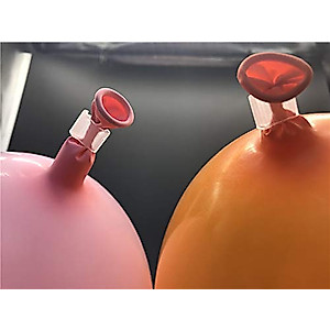 iFlyMars 101 Pieces of Clear Plastic V Balloon Clips Tie for Sealing,Wedding Party Christmas Birthday Decoration