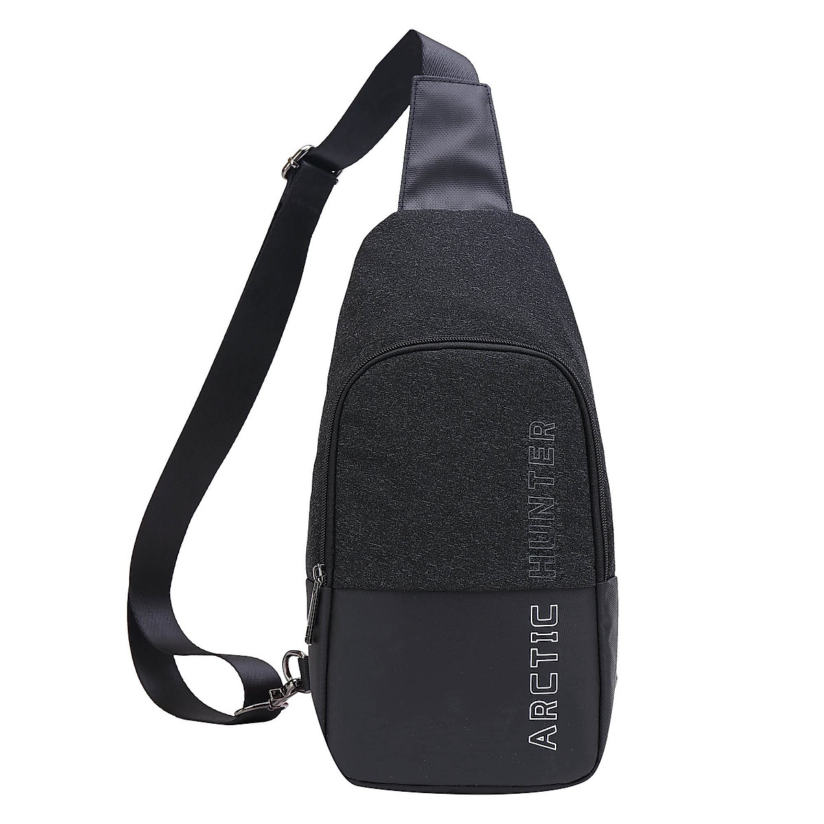 Pinprin Sling Bag Anti-theft Waterproof Crossbody Backpack Multi-pocket Chest Bag with Earphone Hole Shoulder Bag for Men, Hiking, Cycling, Travel