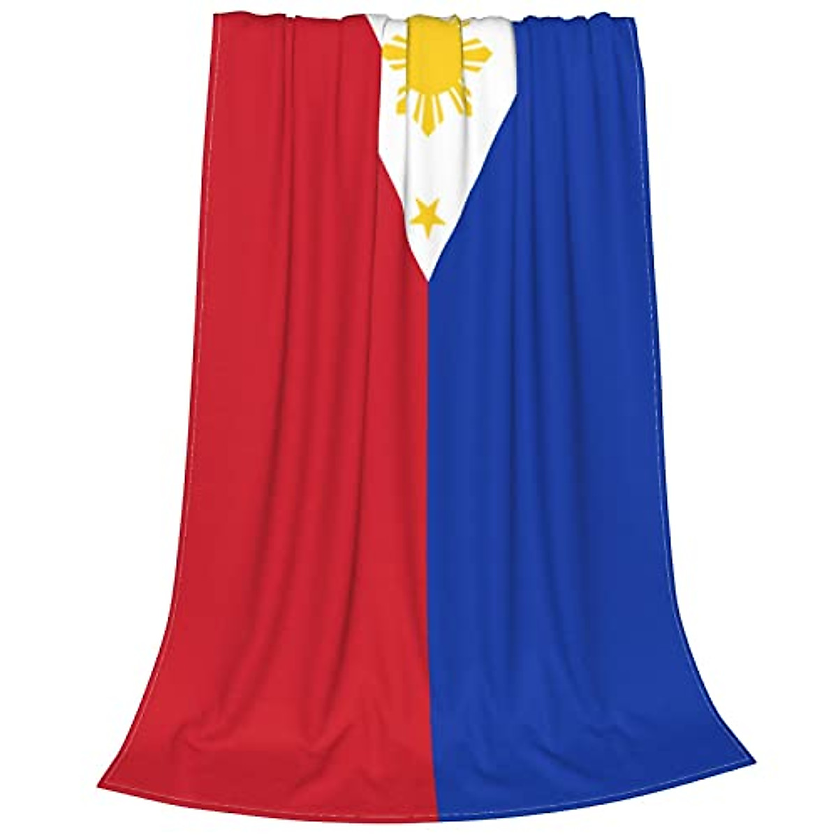 Cute Philippines Flag Blanket Soft Flannel Throw Blanket Lightweight Cozy Warm Filipino Blanket for Couch Bed Living Room Sofa 50"X40"