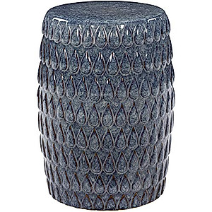 Artistic Weavers Raine Garden Stool, Blue