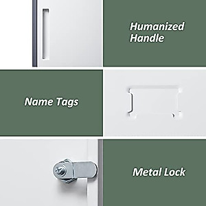 SISESOL Metal Lockers for Employees Steel Locker Large School Locker Metal Wall Locker Office Employee Lock Box 71" Steel Storage Cabinet Storage Locker Cabinet for Home Gym Office School Garage