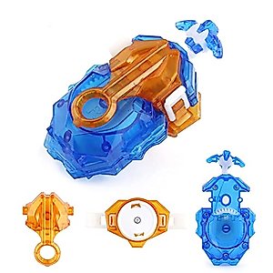 Konikiwa Bey Battling String Launcher, Savior Valkyrie Top Burst Launcher Set, Left and Right Spin Launcher DB Launcher Compatible with All Bey Burst Series - Blue