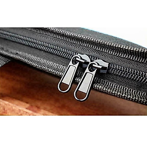 HUHAOLIANHE Professional Kitchen knife Bag (5 Pockets) Storage Carrying Portable Chef Knife Roll Case, Blue