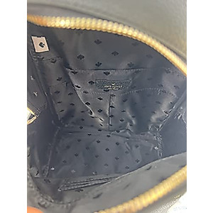 Kate Spade Leila Pebbled Leather Medium Dome Backpack School Bag Black