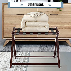 SYBELIJAH Luggage Rack, Luggage rack, Folding luggage rack for Guest Room, Bedroom Hotel, Living Room