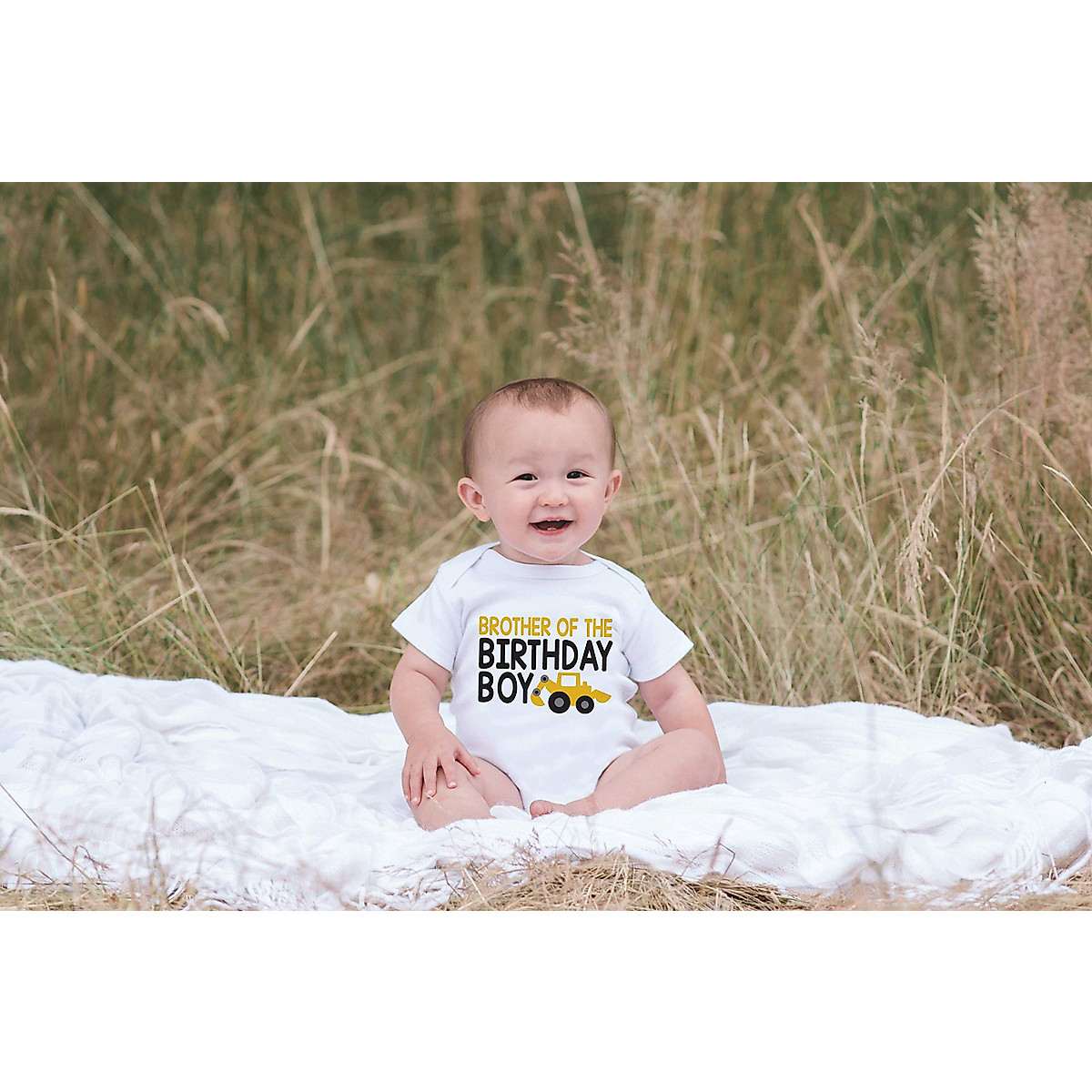 7 ate 9 Apparel Boy's Brother Construction Onepiece 6-12 Months