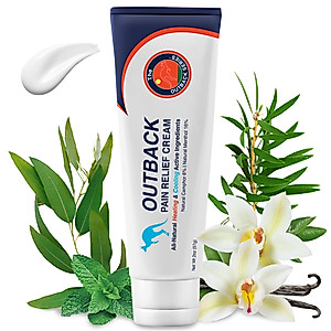 The Outback Series Pain Relief Cream Natural Heating & Cooling: Camphor 6% & Menthol 16% - Fast Acting Instant Relief for Arthritis, Backache, Strains, Sore Muscles, and Joint Pain - 60mL (2 oz)