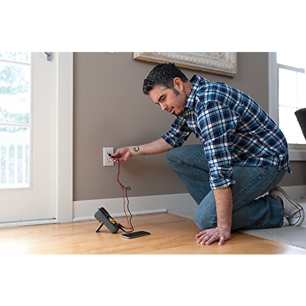 General Tools TS04 ToolSmart Bluetooth Connected Digital Multimeter, Auto-Ranging with NCV Detector, CAT III 600V Safety Rated