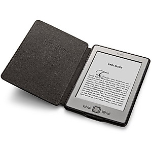 Amazon Kindle Leather Cover, Black (does not fit Kindle Paperwhite, Touch, or Keyboard)