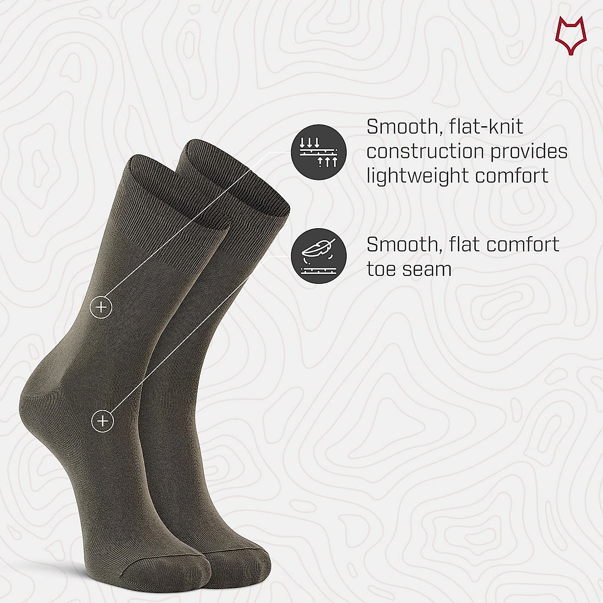 Fox River Socks Wickdry Alturas Olive Xl 12-14.5