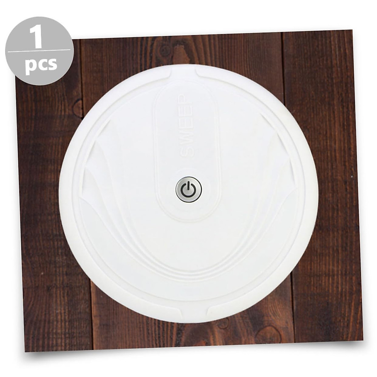 HOMSFOU 1 Set Sweeping Robot Floor Mopping Robot Toy Robotic Cleaner Vaccum for Kids Mop Vacuum Robot Toy Kid Housekeeping Toy Mini Hair Toddler Abs Plastic Household Game Supplies White