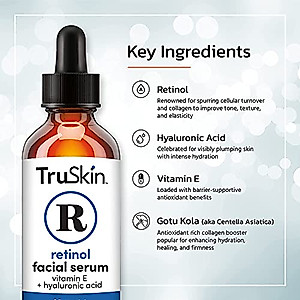 TruSkin Day-Night Anti Aging Duo, Retinol Serum & Vitamin C Serum for Face with Hyaluronic Acid, Skin Care Set Designed to Protect, Firm, Brighten, Clarify, Hydrate, Boost Collagen & Fade Pigmentation