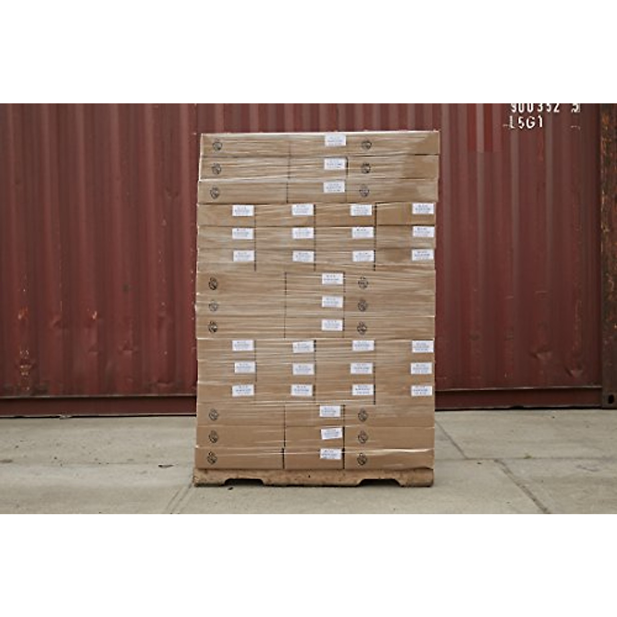 18 Inches X 1000 Feet Tough Pallet Shrink Wrap, 80 Gauge Industrial Strength Plastic Film, Commercial Grade Strength Film, Moving & Stretch Packing Wrap, for Furniture, Boxes, Pallets (8-Pack)