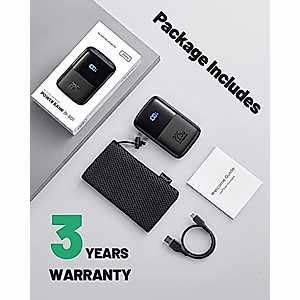 INIU Portable Charger, Small 10000mAh Power Bank USB C In/Output 22.5W Fast Charging, 3-Output Mini Battery Pack Charger with Phone Holder for iPhone 14 13 12 11 Pro Samsung S23 A53 Google iPad Tablet