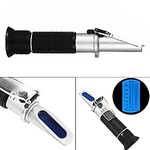 【The Best Deal】OriGlam RSG-100ATC Black Brix 0-32% Refractometer Beer Sugar Wine Alcohol Wort SG Meter Saccharimeter Handheld Tester Tools