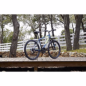 Huffy Hardtail Mountain Bike, Stone Mountain 26 inch, 21-Speed, Lightweight, Dark Blue