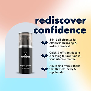 Saranghae Premium Oil Cleanser for Face, Calendula Korean Cleansing Oil to Foam Face Wash - Hydrating Makeup Remover and Cleanser for Clean, Firm Skin - 3.88 Ounce(110ml)