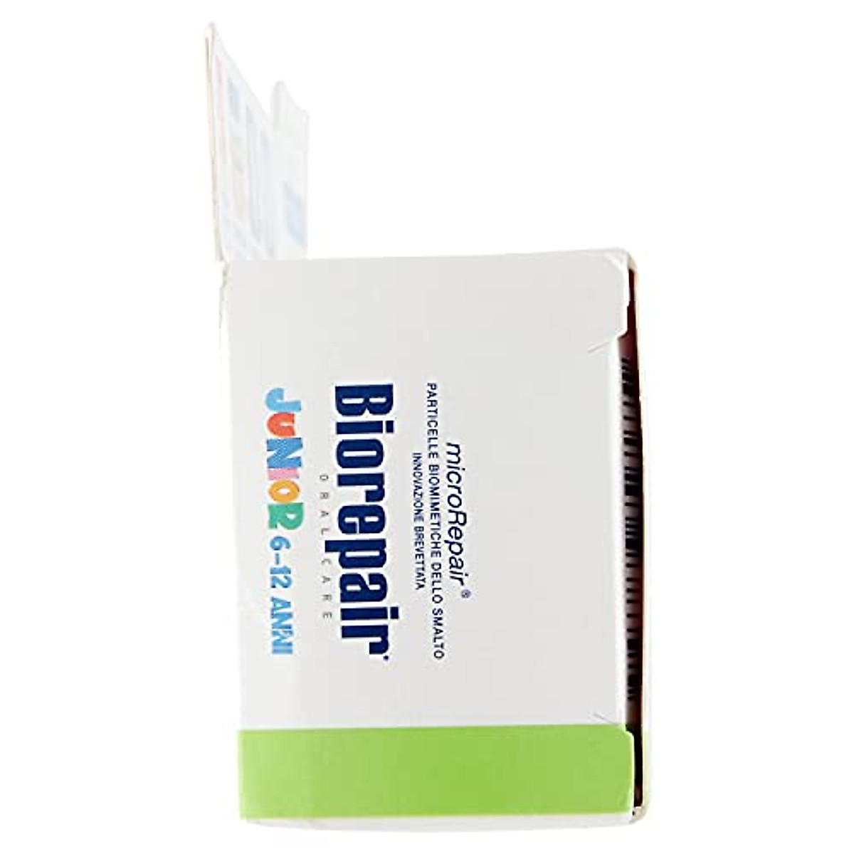 Biorepair: Oral Care Junior 7-14 Years Toothpaste, Fluoride Free, with Mint Extract - 2.53 Fluid Ounces (75ml) Tube [ Italian Import ]