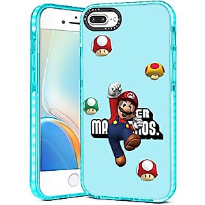 Ulirath for iPhone 6 Plus/6s Plus/7 Plus/8 Plus 5.5" Case Cute Cartoon Bros Character Designer Anime Pattern Cover Cool Funny Fashion for Girly Girls Kids Boys Bumper Soft Protective Phone Cases