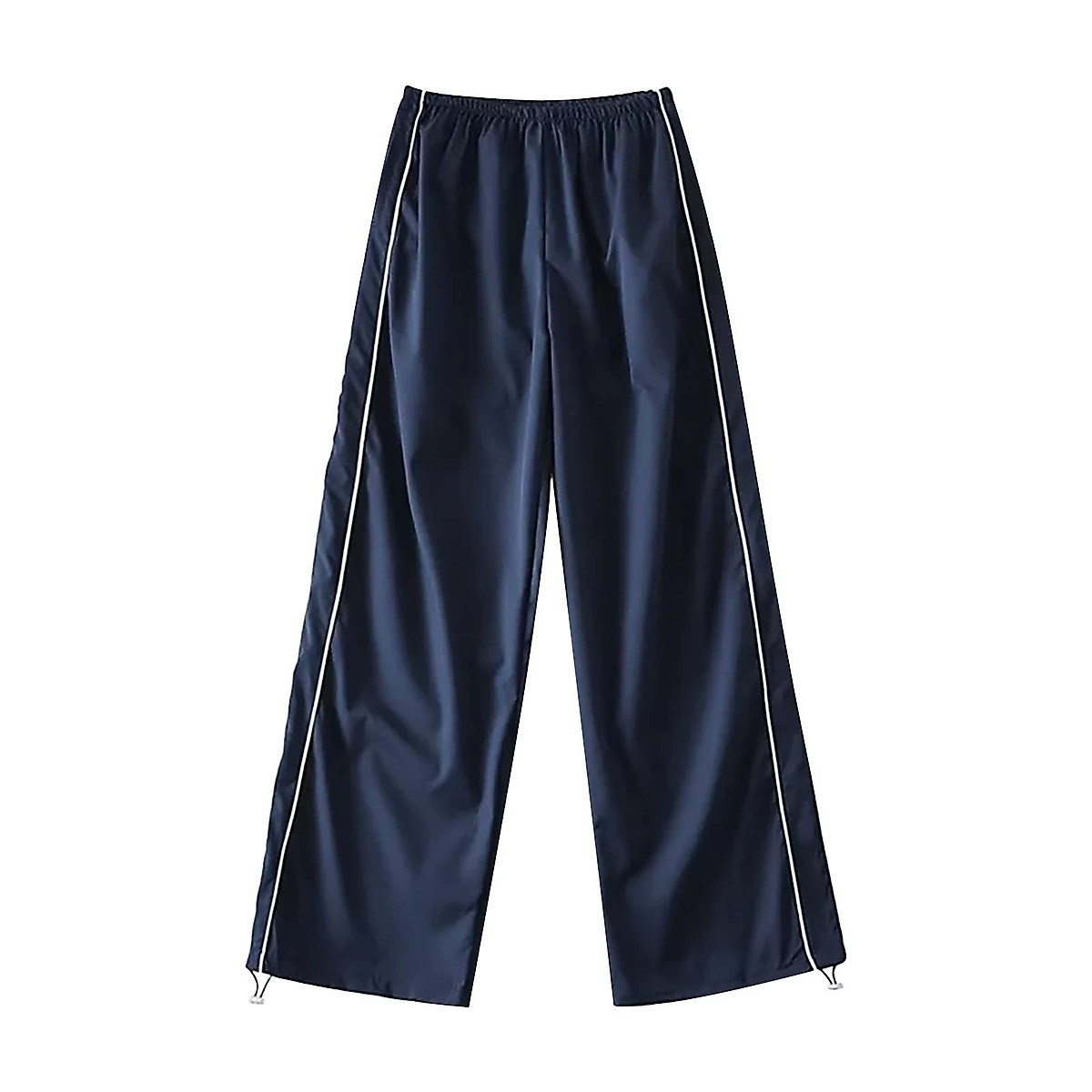 Track Pants Women Baggy Pants Y2K Elastic Waist Trousers Work Pants Parachute Pants for Women Y2K Clothing Womens Parachute Pants Baggy Elastic Waist Jogger Sweatpants Track Pants