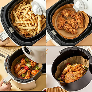 Air Fryer Disposable Paper Liner - Round Non Stick Air Fryer Parchment Paper Liners, Food Grade Airfryer Parchment Paper, Water Proof Oil Resistant Air Fryer Liners Paper, Parchment for Air Fryer