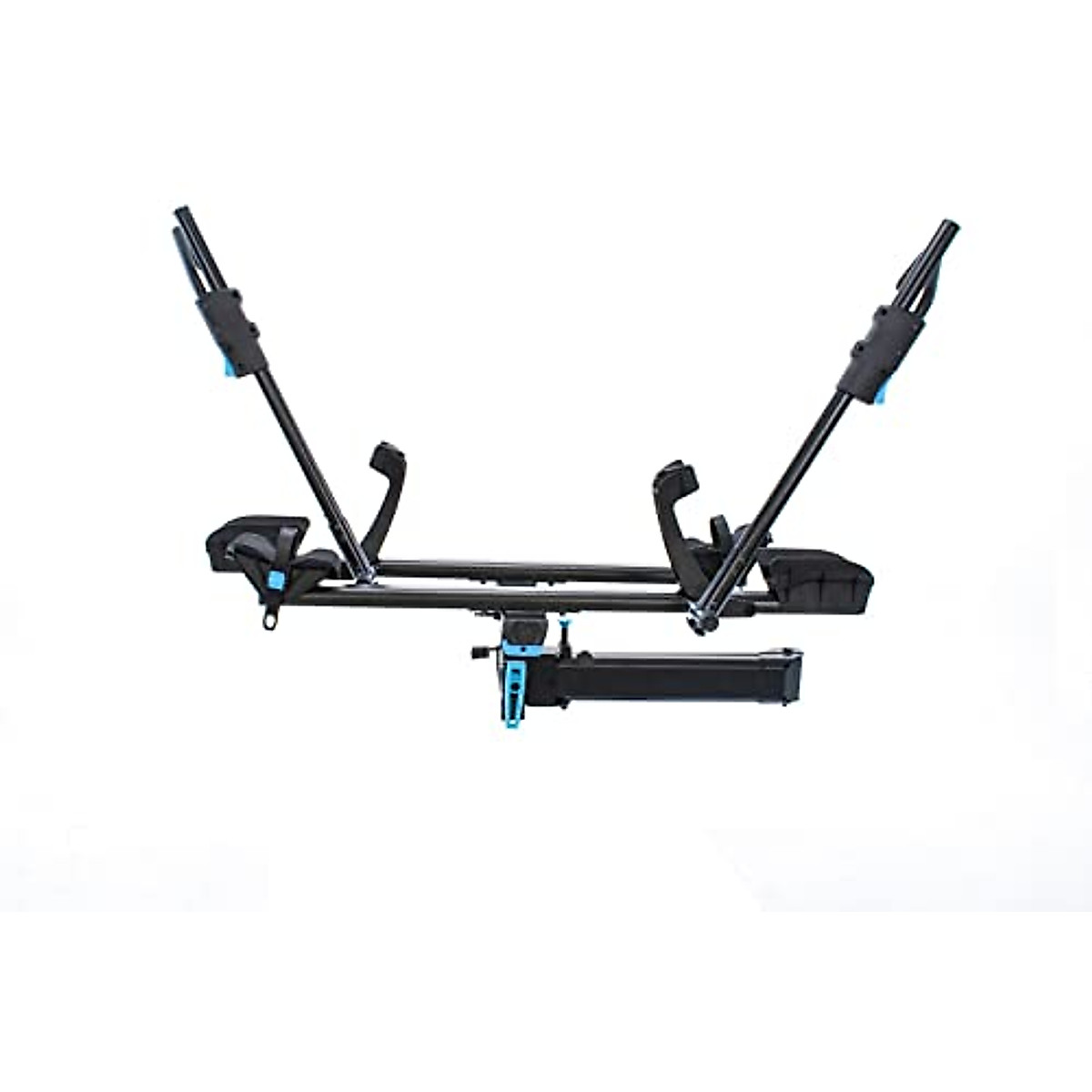 RockyMounts BackStage 2" Receiver Swing Away platform hitch 2 bicycle rack. Allows full access to the rear of the vehicle with bikes on or off the rack.