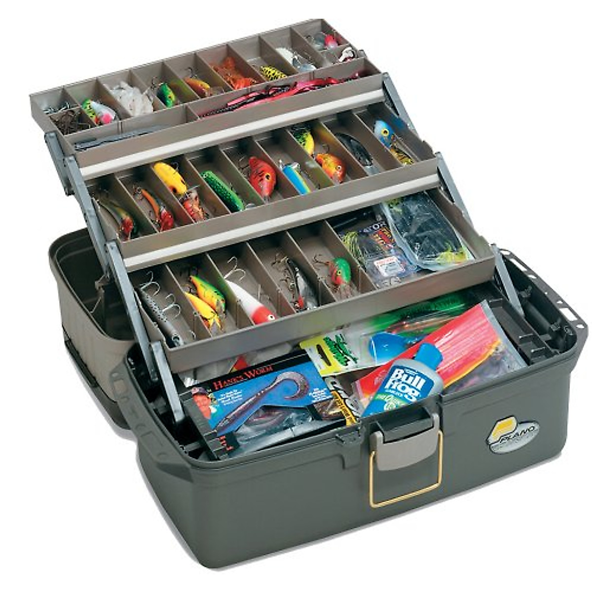 Plano Large 3-Tray with Top Access Tackle Box, Gray, Pack of 1