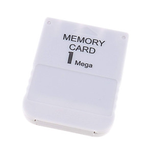 Vipxyc PS1 Memory Card, 1MB Memory Card for Sony PS1 Compatible with Any Playstation One Games White