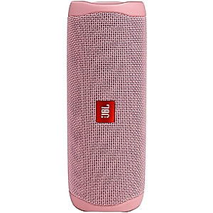 JBL Flip 5 Waterproof Portable Bluetooth Speaker for Travel, Outdoor and Home - Wireless Stereo-Pairing - Includes LED Flashlight Key Chain (Pink)