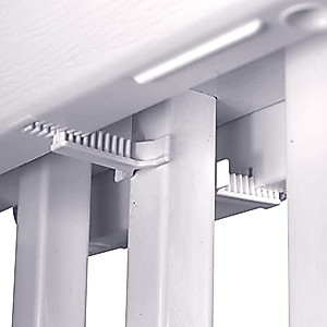 Bloomers Railing Planter with Drainage Holes – 24" Weatherproof Resin Planter – White