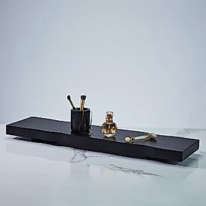 Generic Teak Wood Bath Caddy (Black)