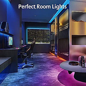 KEELIXIN 65.6ft LED Lights for Bedroom,LED Strip Light,Music Sync,LED Light Strip,RGB LED Strip Lights with APP & Remote Control,Luces LED para Cuarto,Bluetooth LED Lights for Room,Home Decoration