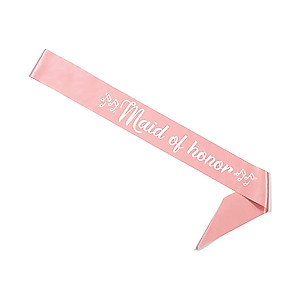 Party to Be Set of 2 PCS Rose Gold Maid of Honor and Mother fo the Bride Sashes Bachelorette Party Wedding Decorations