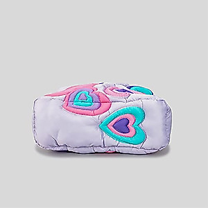 Stylish Heart Puffy Handbag for Women,Large Quilted Puffer Tote Bag,Lightweight Winter Down Cotton Padded Shoulder Bag