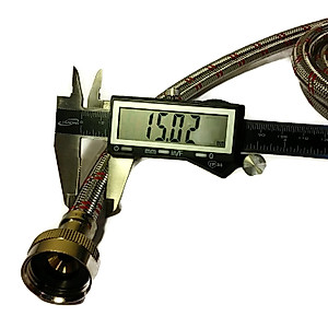 Premium Stainless Steel Washing Machine Hoses - Burst Proof (2 Pack) Red and Blue Striped Water Connection Inlet Supply Lines from Kelaro