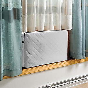 Indoor Air Conditioner Cover Window AC Unit Cover with Drawstring Double Insulation for Inside(21"x15"x3.5")