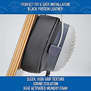 Earpadz Replacement for Beyerdynamic DT990, DT770, Custom One Pro, AKG K240 Earpads, Protein Leather Headphone Cushions (Midnight, Black, 1 Pair)