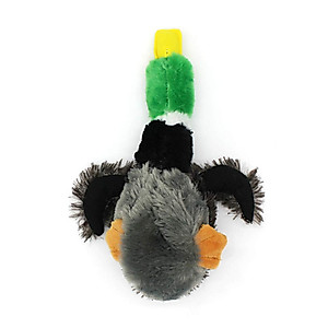 N/ hionre Sound Squeaky Interactive Toys for Pets, Funny Plush Cartoon Duck Shape Chew Play Toy for Pet Dog Cat Duck