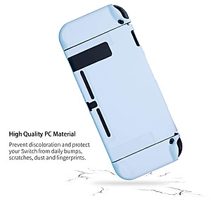 GeekShare Switch Protective Case Slim Cover Case for Switch and Joy Con - Shock-Absorption and Anti-Scratch (Blue)