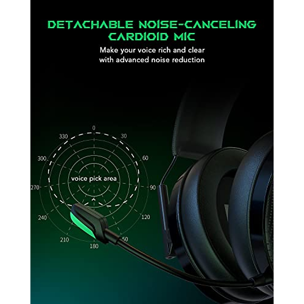 Black Shark Gaming Headset, Open Acoustic Gaming Headphones for PC, PS4, PS5, Xbox, Switch, 295G Ultra-Lightweight Headset with Microphone, Noise-Canceling Cardioid Mic, Stereo Surround 50mm Drivers