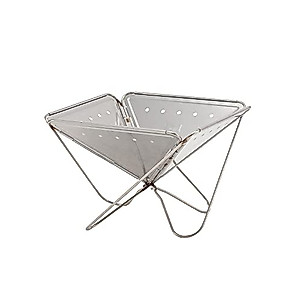 Snow Peak Pack & Carry (M) Fireplace - Made of Durable Stainless Steel - 13.75 x 13.75 x 9.75 in