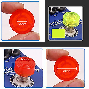 MoonEmbassy Guitar Effects Pedal Footswitch Topper,Effect Foot Nail Cap,Protection Cap for Guitar Pedal Effectfor,Colorful,10PCS/Set