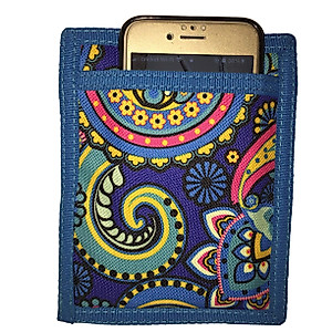 Applegate Brands llc Blue Paisley 6 Piece Protective Scrubs Lab Coat Pocket Organizer Kit