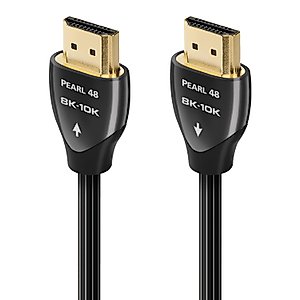 AudioQuest 1.5m Pearl 48 2.1 HDMI Cable - 8K/10K Ultra HD, Gaming, High-Speed, 48Gbps, HDR, eARC