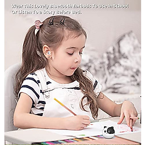 Adorable Kids Earbuds - Kids Wireless Earbuds for Small Ears - Milk Cat Earbuds with Mic and Noise Cancelling, Best Christmas, Halloween and Birthday Gifts for Kids, Friends, Family and Adults