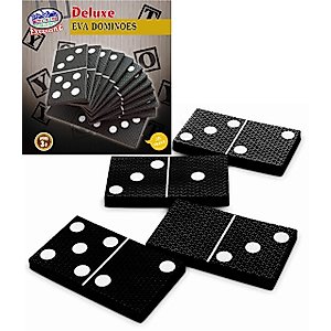 Mɑtty's Toy Stop Deluxe Giant 7" EVA Foam Dominoes Double Six, 28 Piece Set