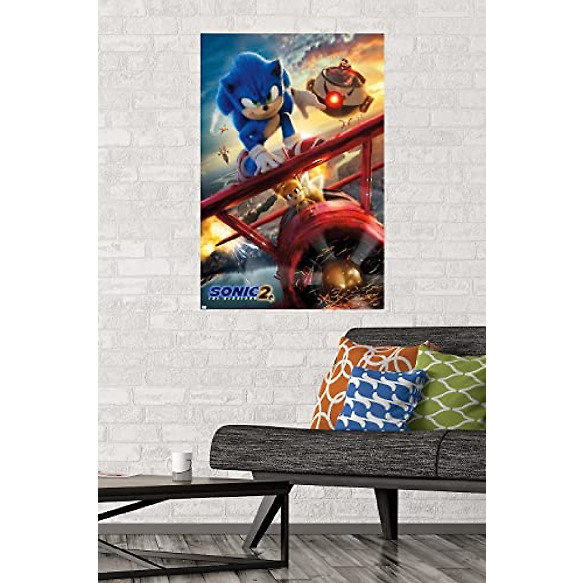 Trends International Sonic the Hedgehog 2 - Key Art Wall Poster, 22.375" x 34", Unframed Version