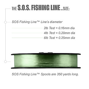 Trout Magnet Leland's Lures S.O.S. Fishing Line, Fishing Equipment and Accesories, 350 yd, 4 lb Test, (87665)